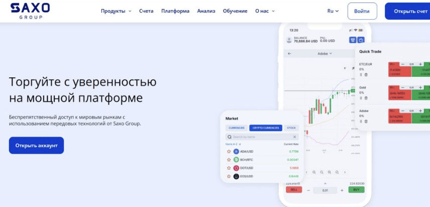 Saxo Group (live.saxogroup.biz) – подозрительный клон под брендом Saxo ...